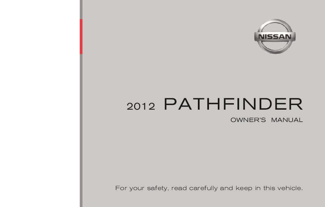 2012 Nissan Pathfinder Owner’s Manual PDF | Manual Directory