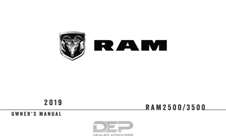 2019 Dodge Ram 2500/3500 Owner’s Manual PDF | Manual Directory