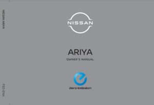 2023 Nissan Ariya Owner’s Manual PDF | Manual Directory